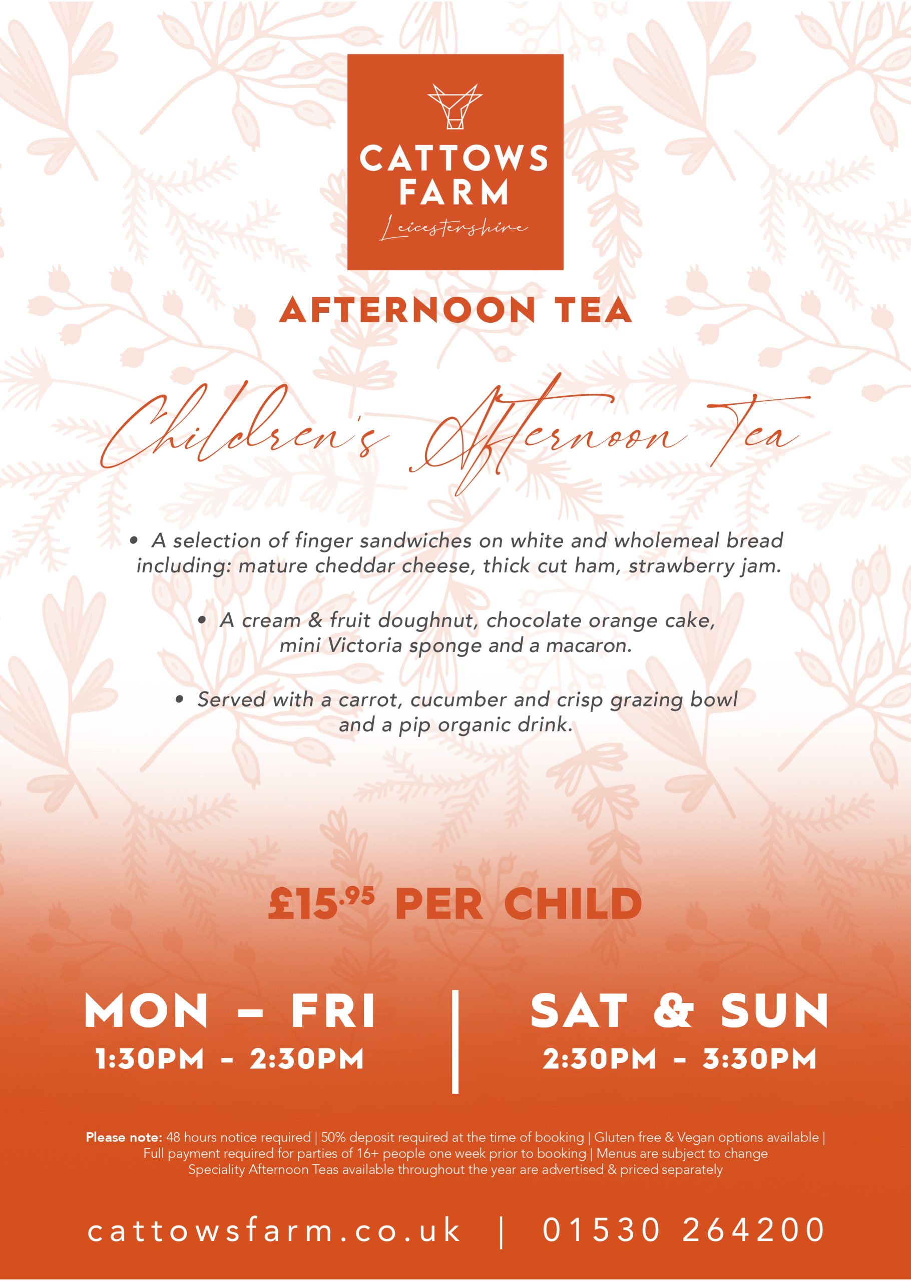 Menus - Cattows Farm