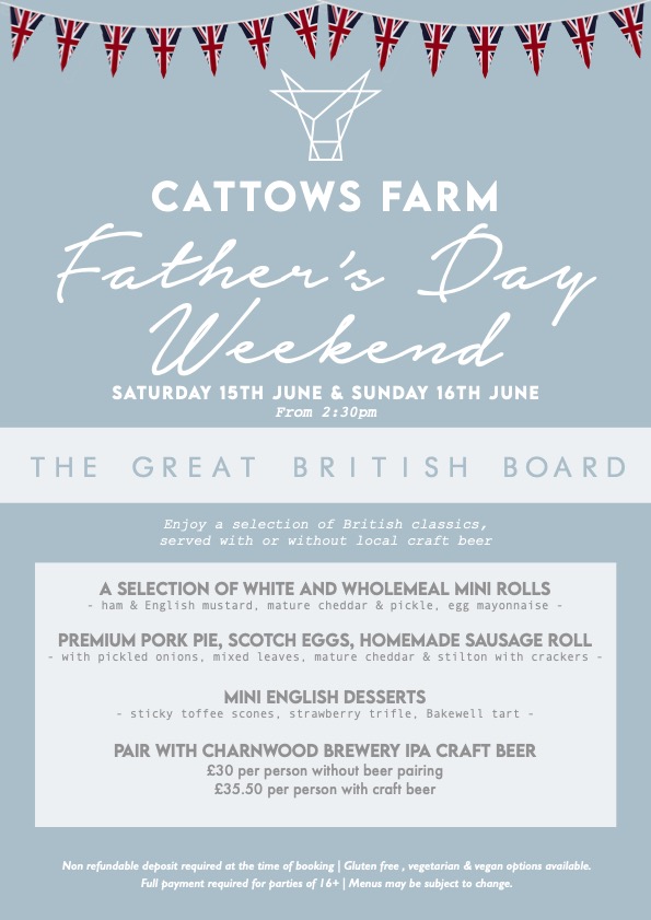 Special themed menus - Cattows Farm
